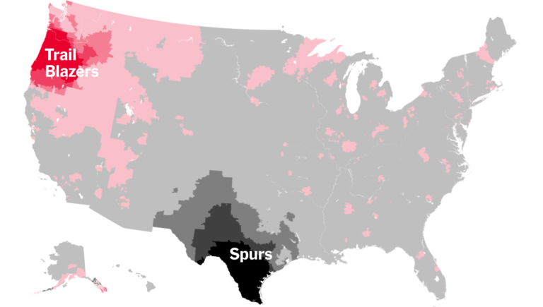 NBA Map: NBA Teams & Cities in the U.S - Low Key NBA